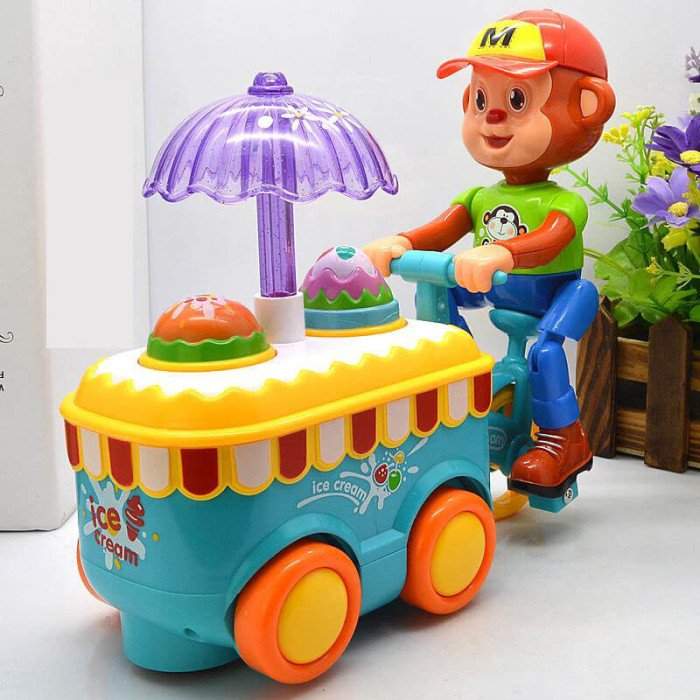 Kroymela - Kids Ice Cream Car Toy With Light Music