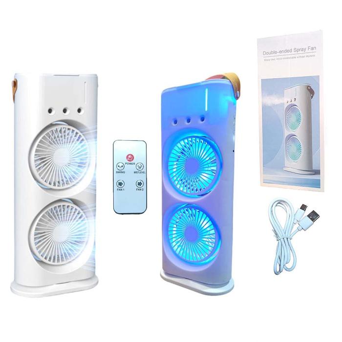 Kroymela - Rechargeable Remote Control Double-Ended Portable Air Cooler Fan
